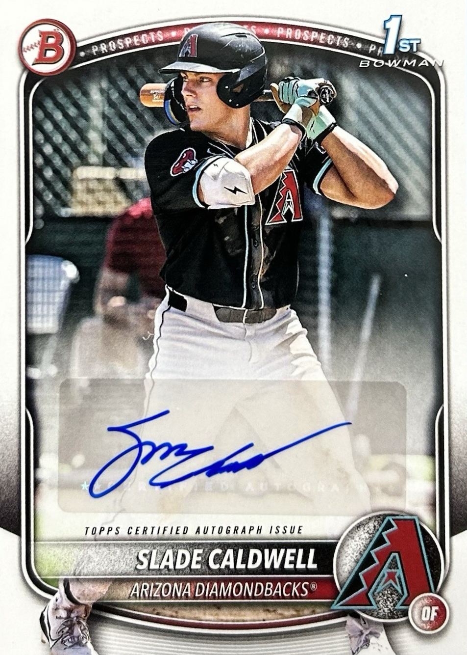 Slade Caldwell 2025 Bowman #BPA-SC Prospect Auto (1st) Price Guide ...