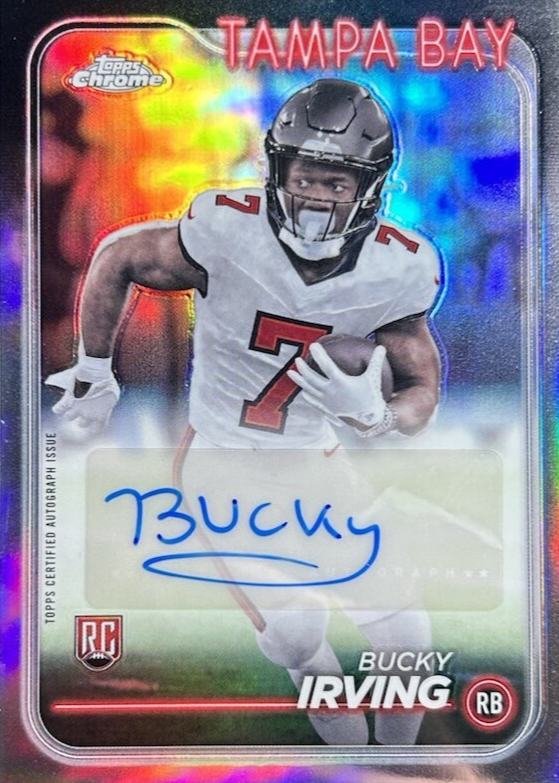 Bucky Irving 2024 Topps Chrome #RA-BIR Rookie Auto Price Guide - Sports ...