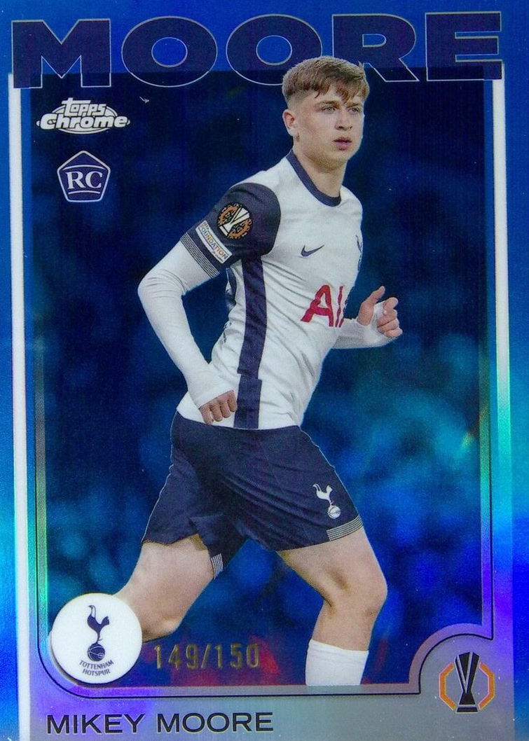 Mikey Moore 2024 Topps Chrome UEFA Club Competitions #199 Blue ...