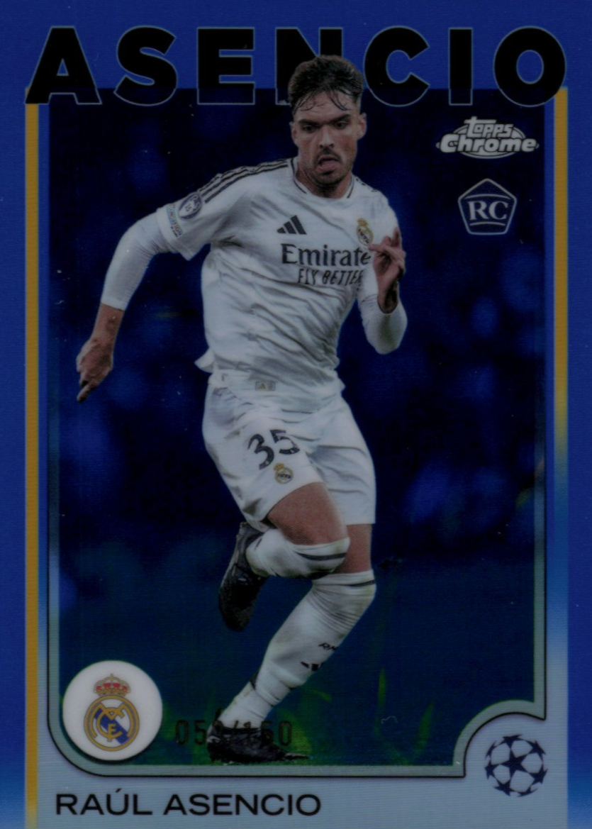 Raul Asencio 2024 Topps Chrome UEFA Club Competitions #186 Blue ...