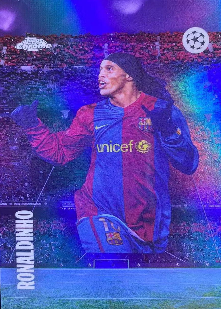 Ronaldinho 2024 Topps Chrome UEFA Club Competitions #TF-10 Tifo /(SSP ...
