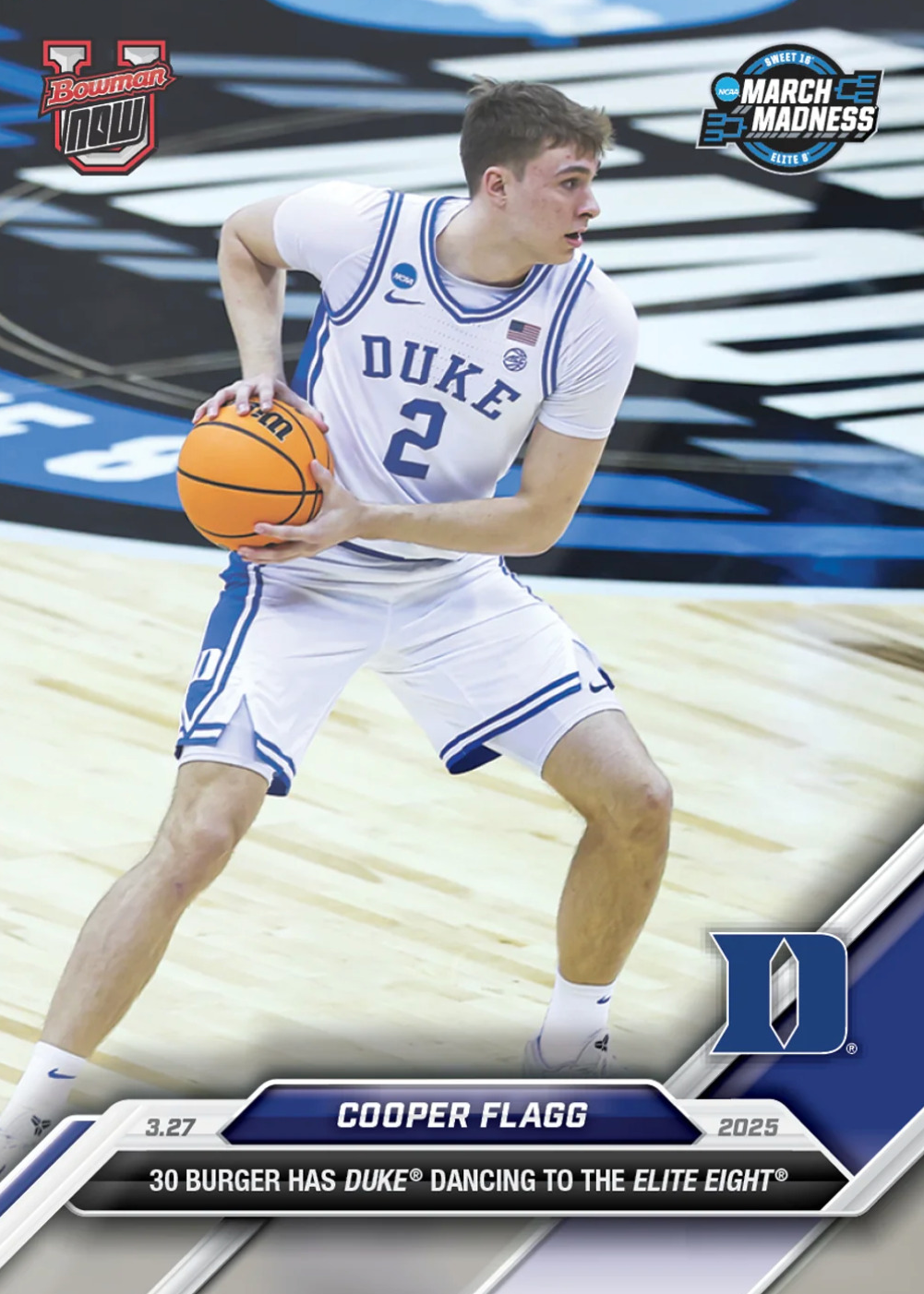 Cooper Flagg 2024 Bowman U Now #101 Base (Print Run: 12,660) Price ...