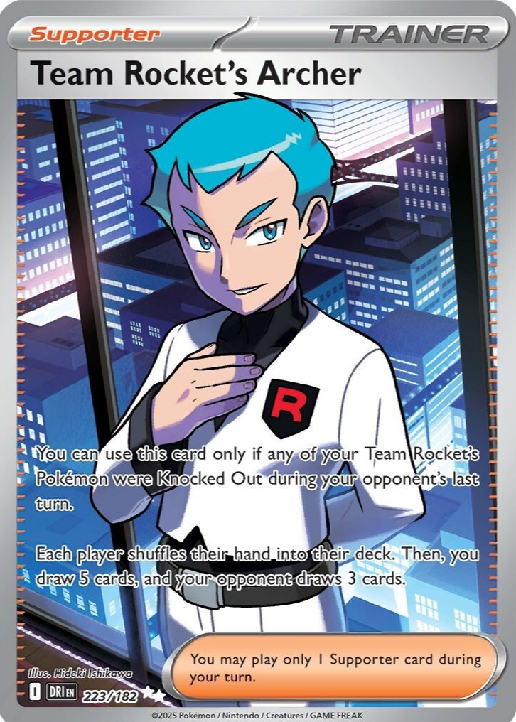 Team Rocket's Archer 2025 Scarlet & Violet: Destined Rivals #223/182 ...