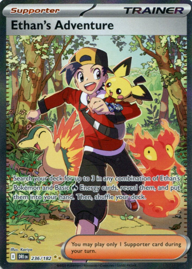 Ethan's Adventure 2025 Scarlet & Violet: Destined Rivals #236/182 Special Illustration Rare ...