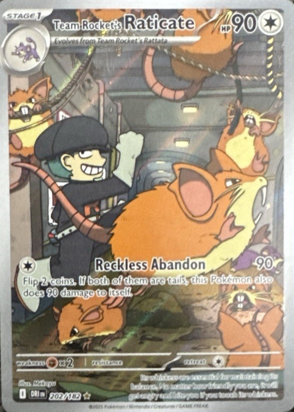 Team Rocket's Raticate 2025 Scarlet & Violet: Destined Rivals #202/182 ...