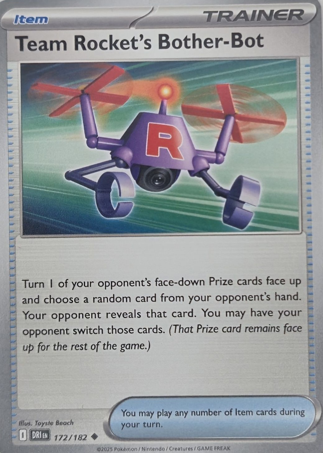 Team Rocket's Bother-Bot 2025 Scarlet & Violet: Destined Rivals #172/ ...