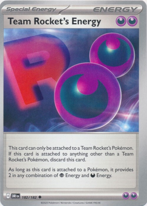 Team Rocket's Energy 2025 Scarlet & Violet: Destined Rivals #182/182 ...