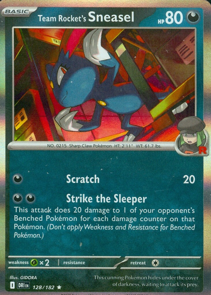 Team Rocket's Sneasel 2025 Scarlet & Violet: Destined Rivals #128/182 ...