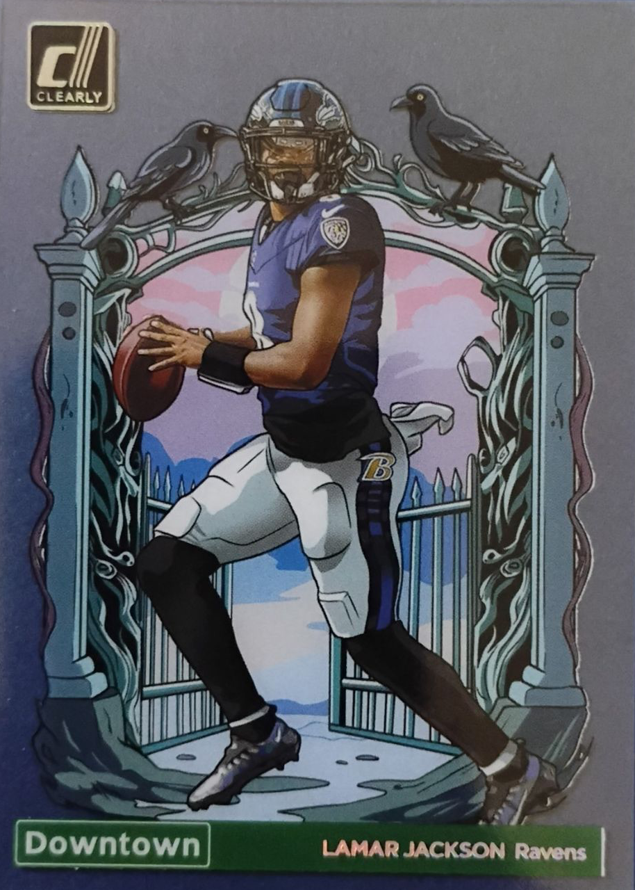 Lamar Jackson 2024 Clearly Donruss #1 Downtown /(SSP) Price Guide ...