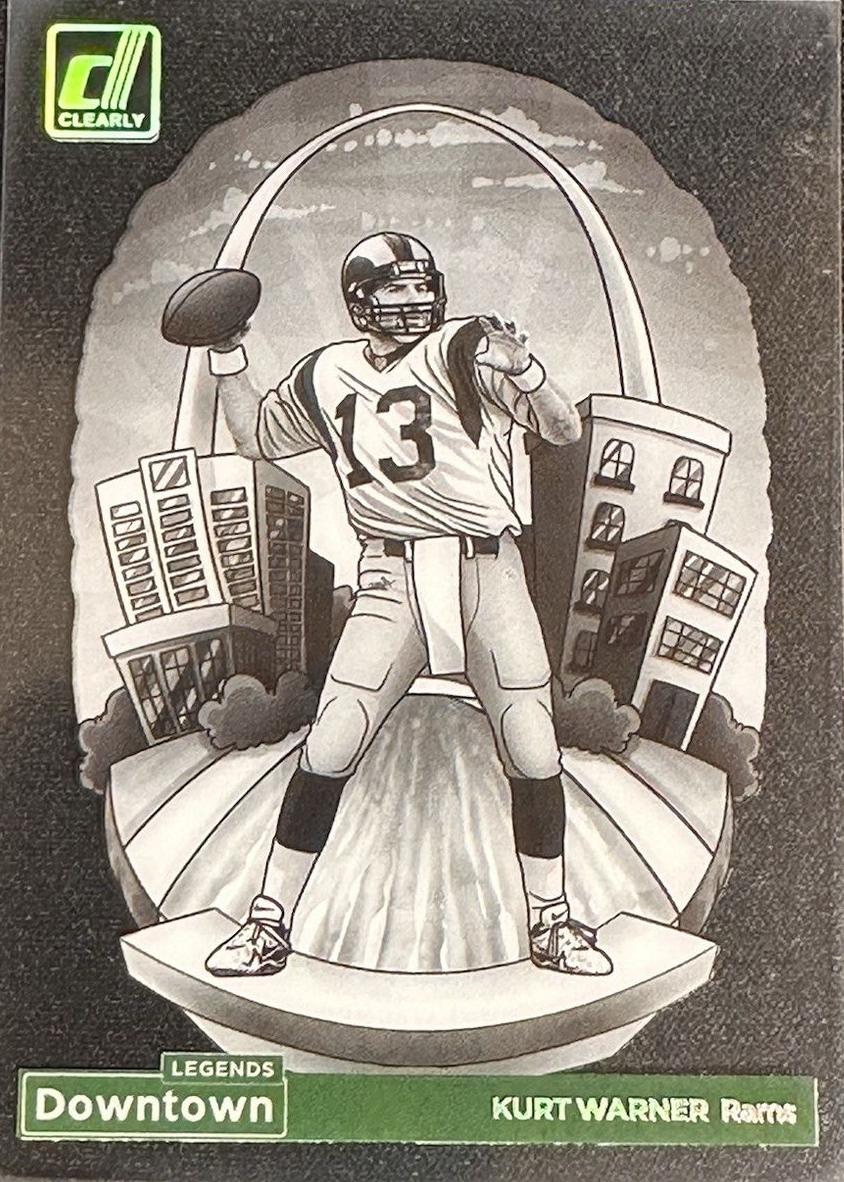 Kurt Warner 2024 Clearly Donruss #2 Downtown Legends /(SSP) Price Guide ...
