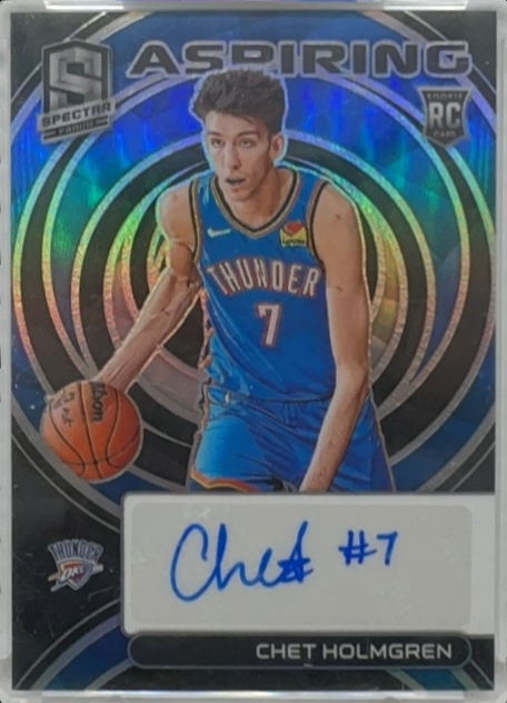 Chet Holmgren 2022 Spectra #AA-CHG Aspiring Autographs /99 Price Guide ...
