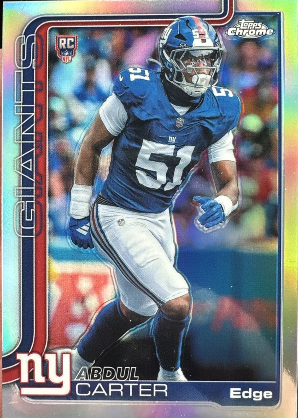Abdul Carter 2025 Topps Chrome #350 Rookie - Refractor Price Guide ...