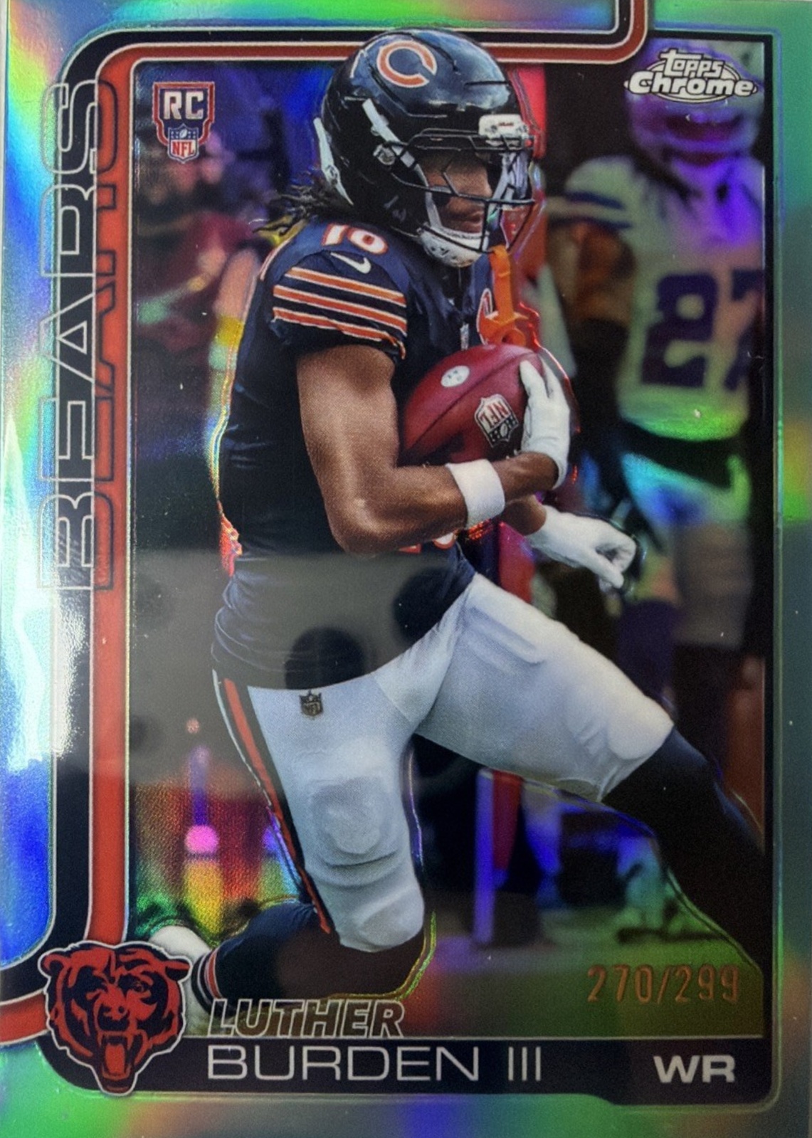 Luther Burden III 2025 Topps Chrome #334 Rookie - Teal Refractor /299 ...