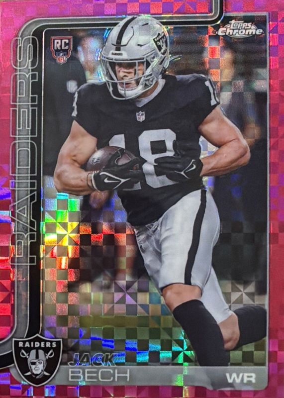 Jack Bech 2025 Topps Chrome #388 Rookie - Hot Pink X-Fractor Price ...