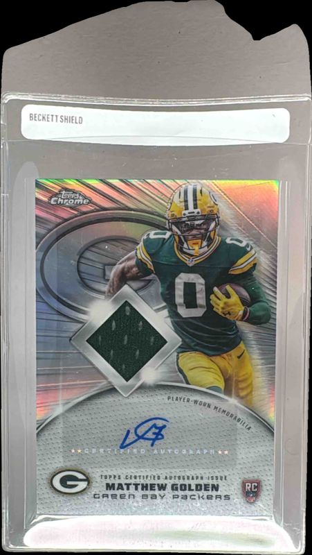 Matthew Golden 2025 Topps Chrome #RPA-MG Rookie Patch Autographs Price ...