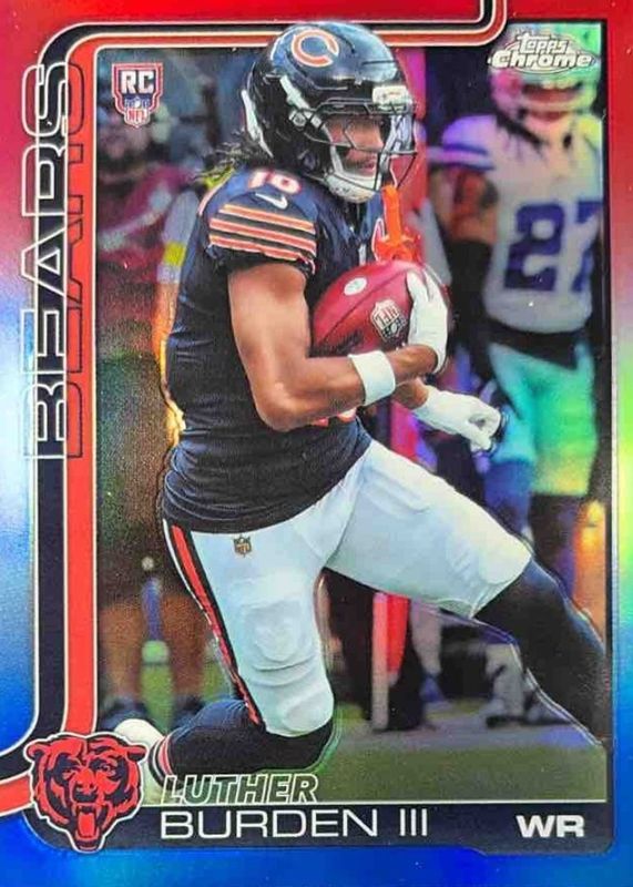 Luther Burden III 2025 Topps Chrome #334 Rookie - Red White Blue ...