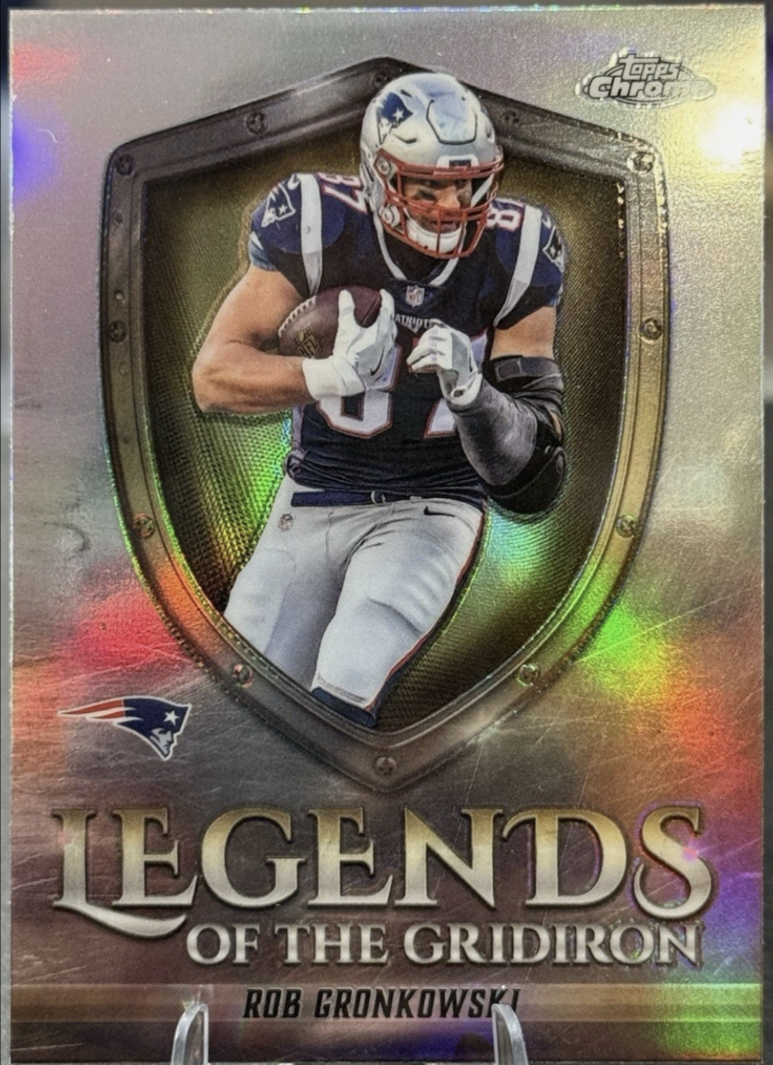 Rob Gronkowski 2025 Topps Chrome #LOG-29 Legends of the Gridiron ...