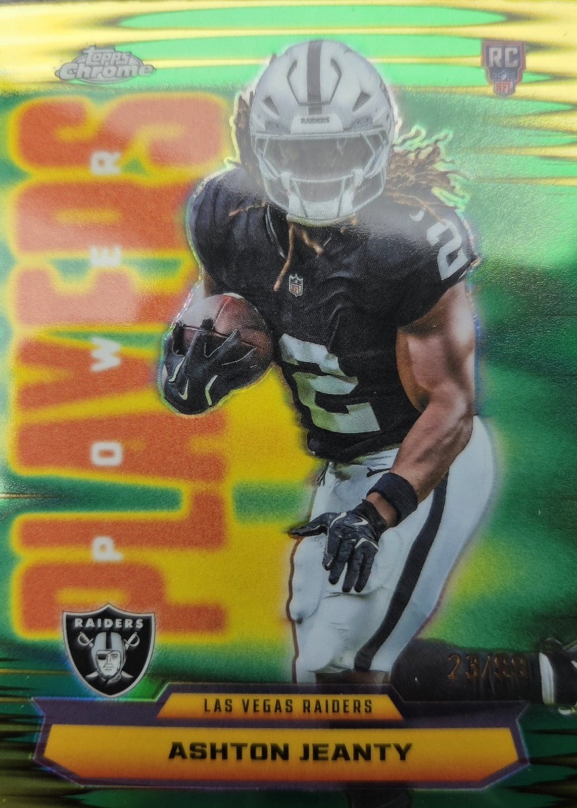 Ashton Jeanty 2025 Topps Chrome #PP-14 Power Players - Green Refractor ...
