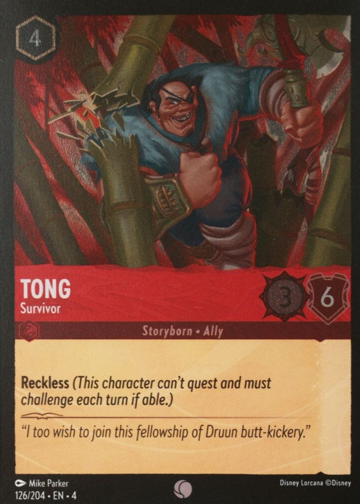 Tong - Survivor Disney Lorcana Cards Price Guide - Sports Card Investor
