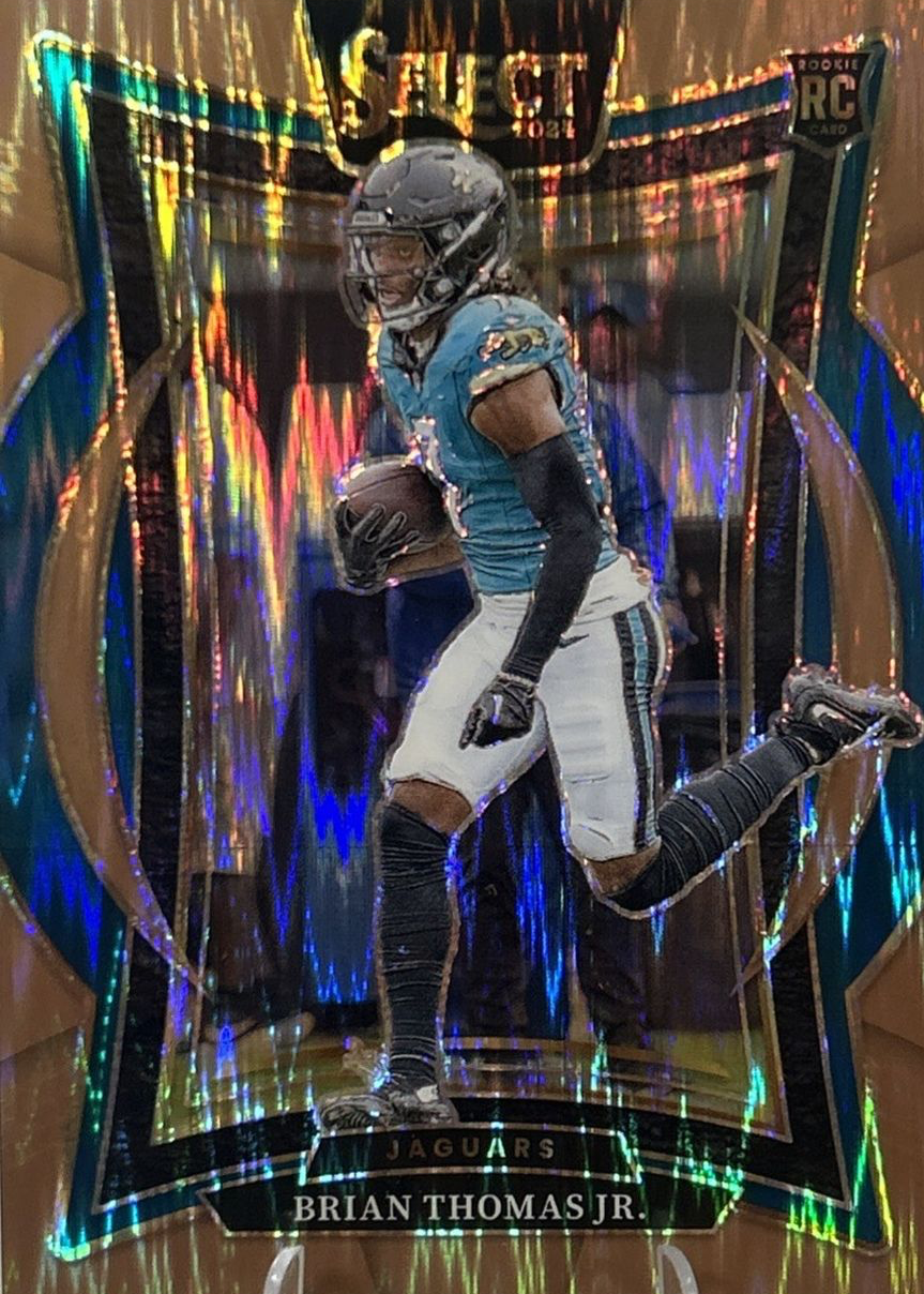 Brian Thomas Jr. 2024 Select #91 Concourse Copper Shock /299 Price ...