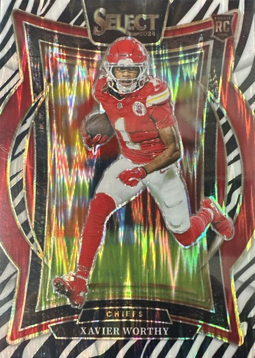 Xavier Worthy 2024 Select #32 Concourse Zebra Shock /(SSP) Price Guide ...