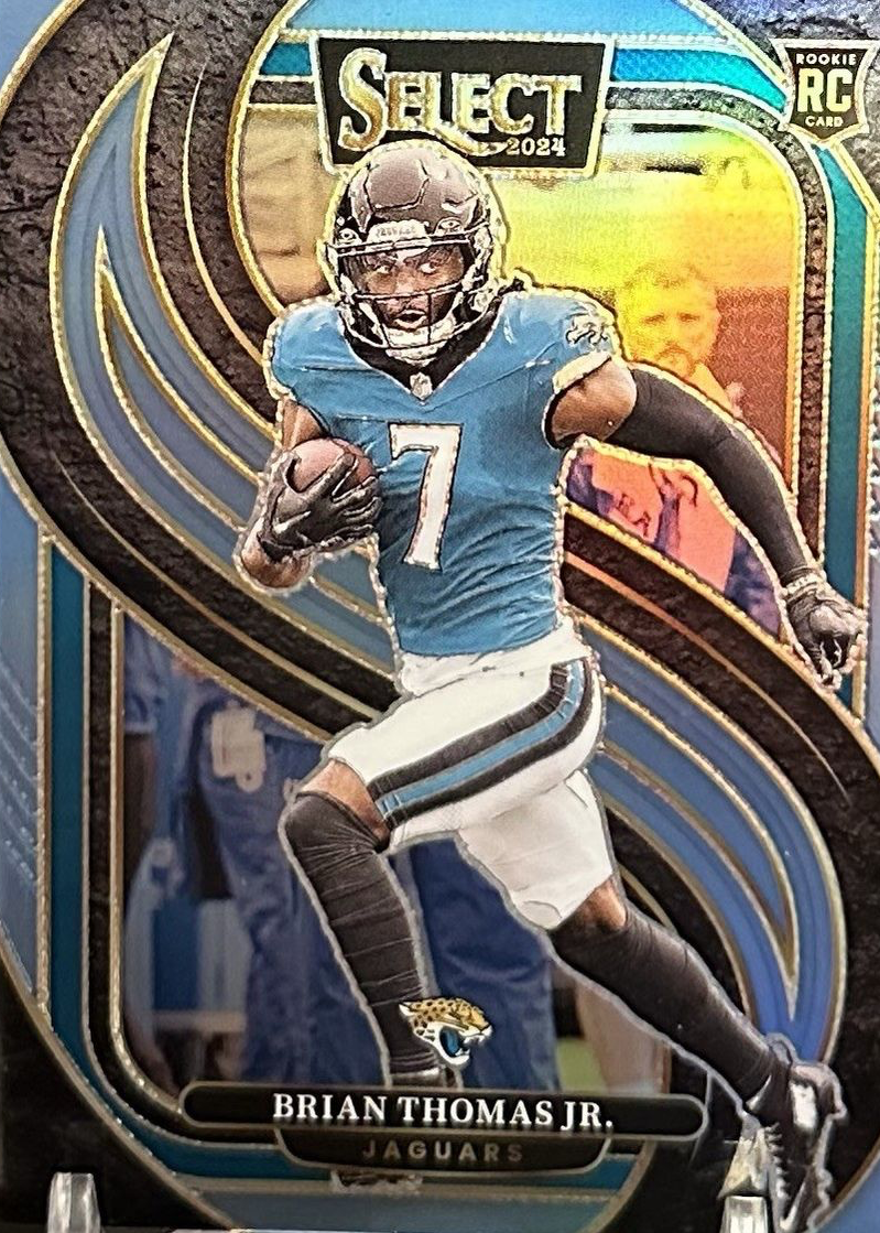 Brian Thomas Jr. 2024 Select #143 Premier Level Light Blue /99 Price ...