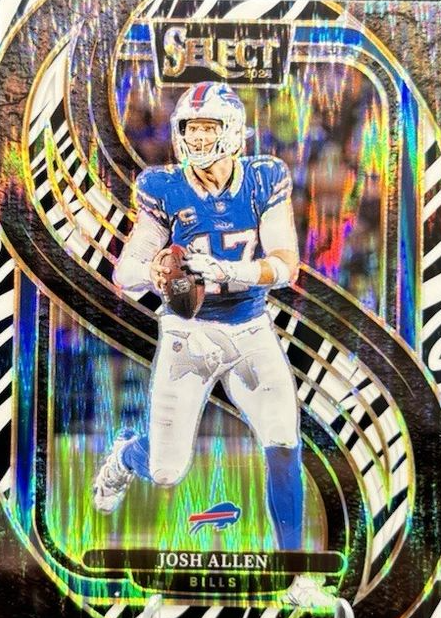 Josh Allen 2024 Select #122 Premier Level Zebra /(SSP) Price Guide ...