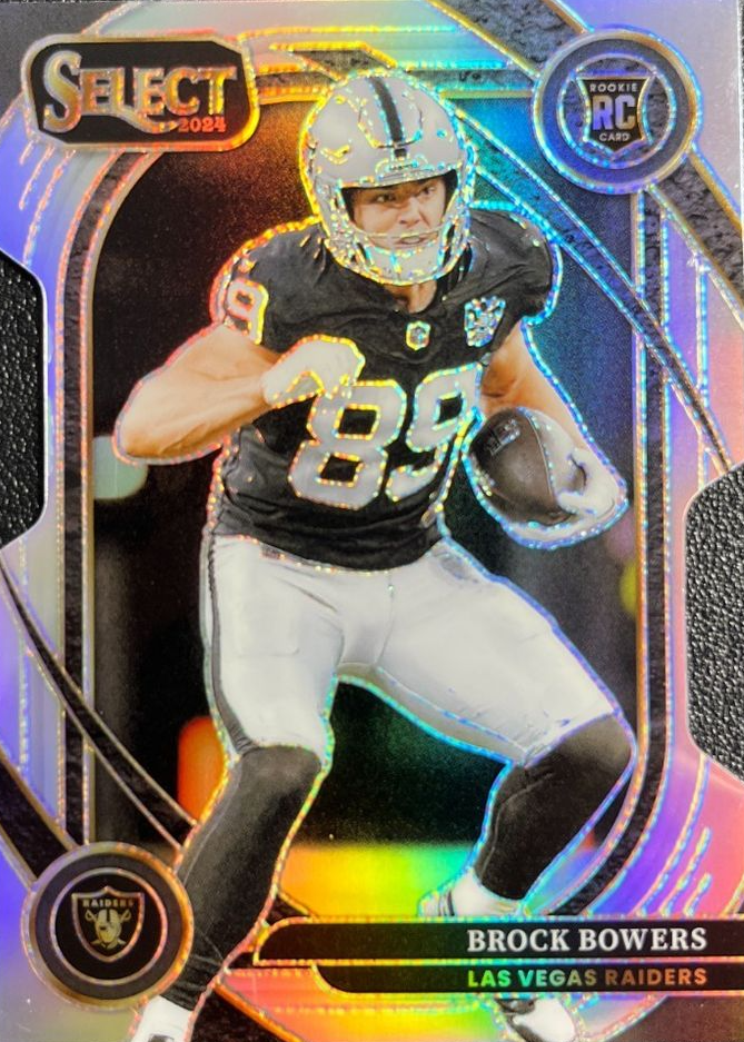 Brock Bowers 2024 Select #222 Club Level Silver Die-Cut Price Guide ...