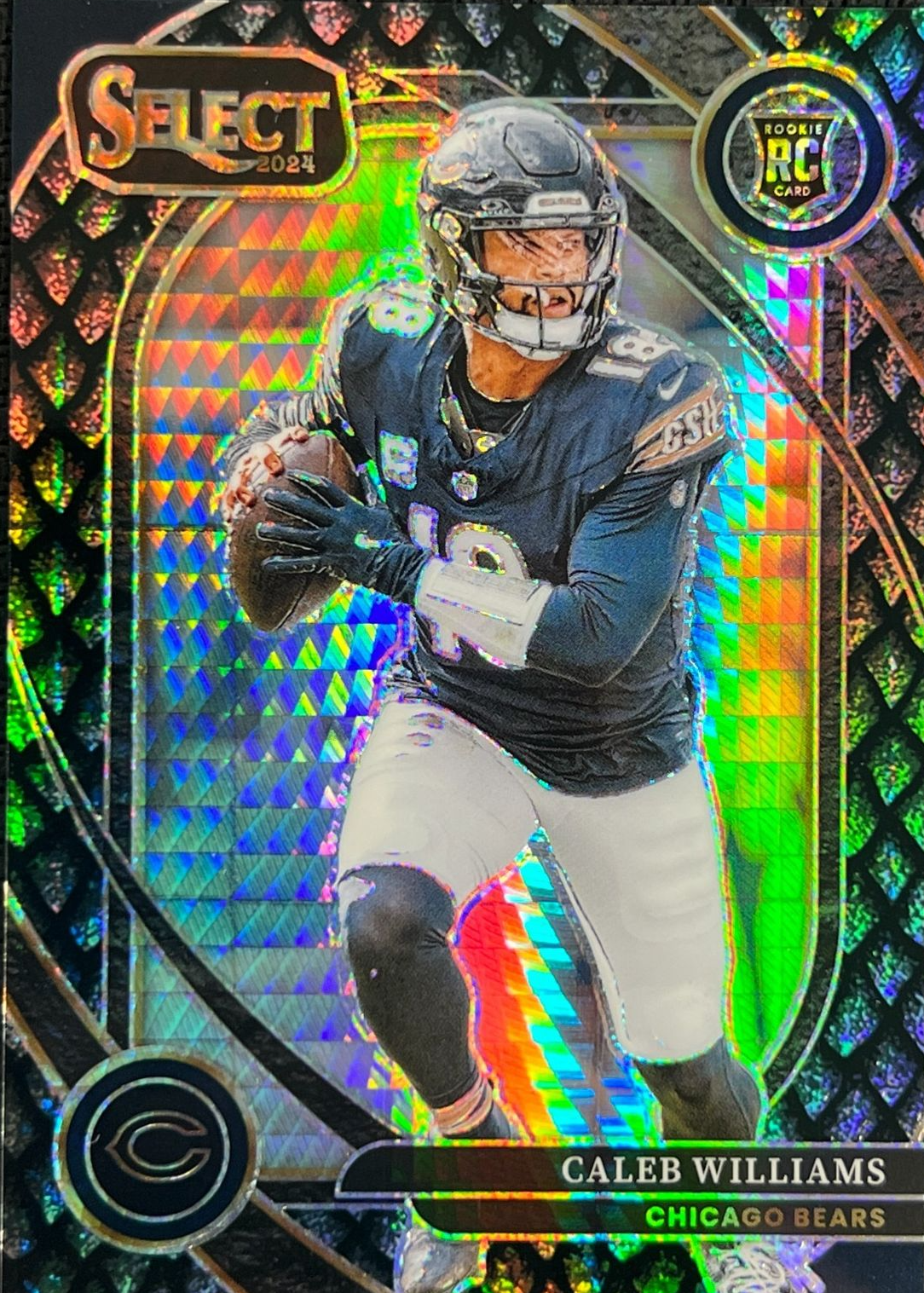 Caleb Williams 2024 Select #216 Club Level Black Dragon Scale /1 Price ...