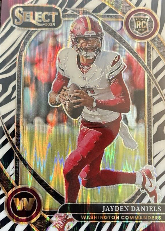 Jayden Daniels 2024 Select #217 Club Level Zebra Shock /(SSP) Price ...