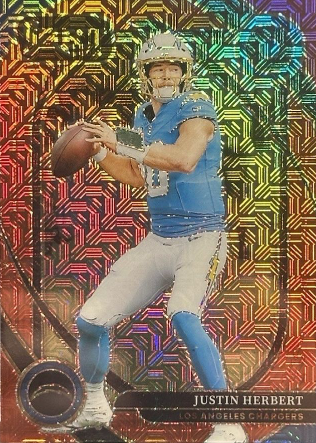 Justin Herbert 2024 Select #232 Club Level Red /49 Price Guide - Sports ...