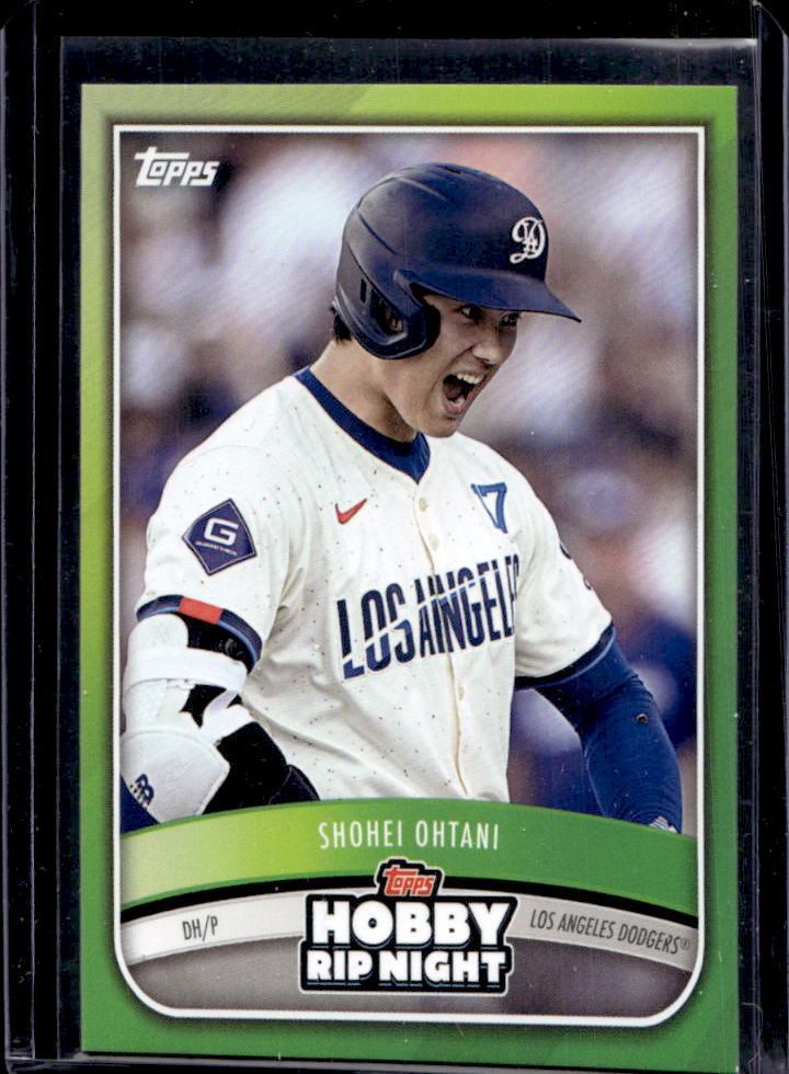 Shohei Ohtani 2025 Topps Hobby Rip Night #1 Green Price Guide - Sports ...