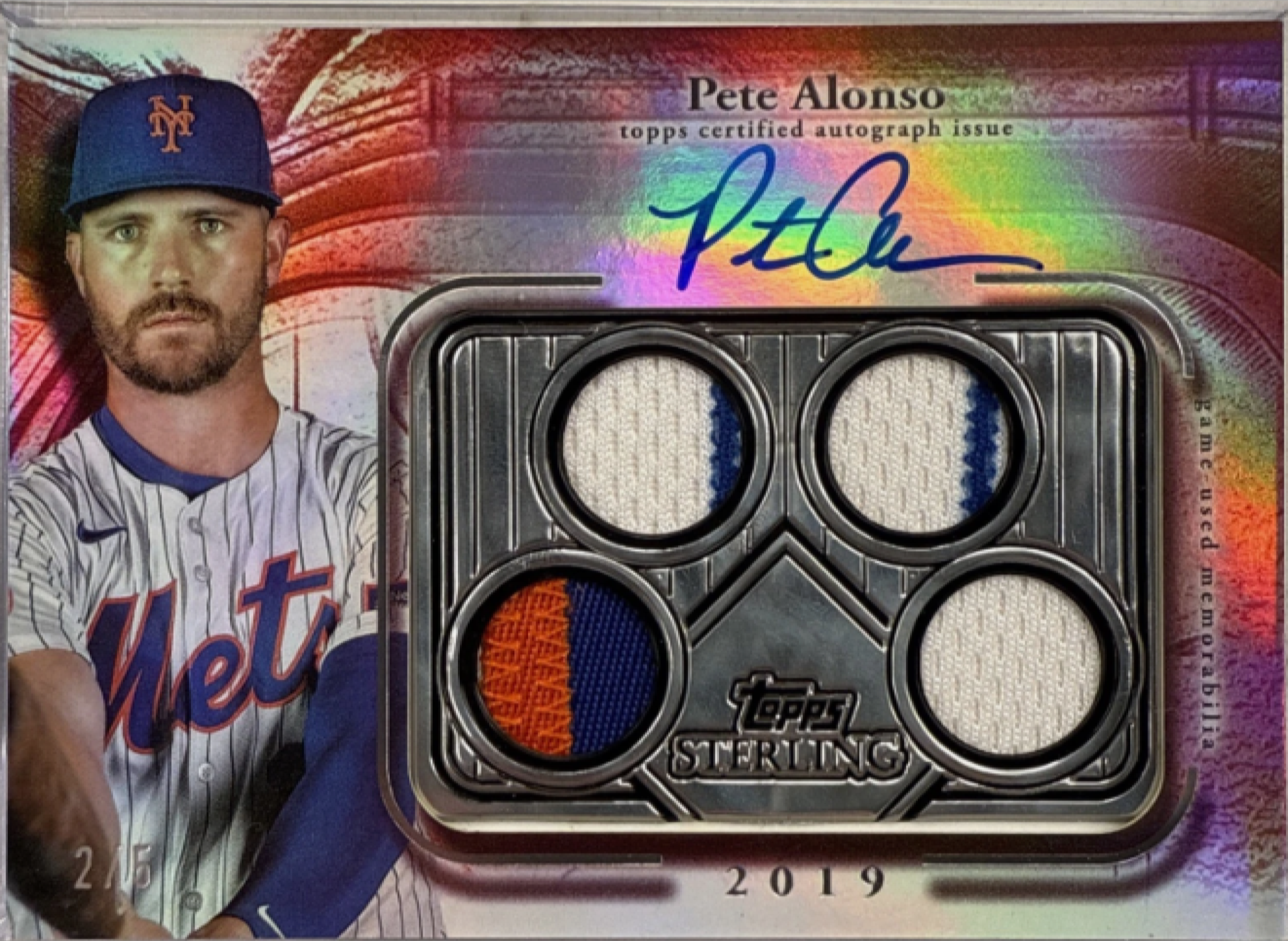 Pete Alonso 2025 Topps Sterling #SSA-PA Sterling Seasons Autograph ...