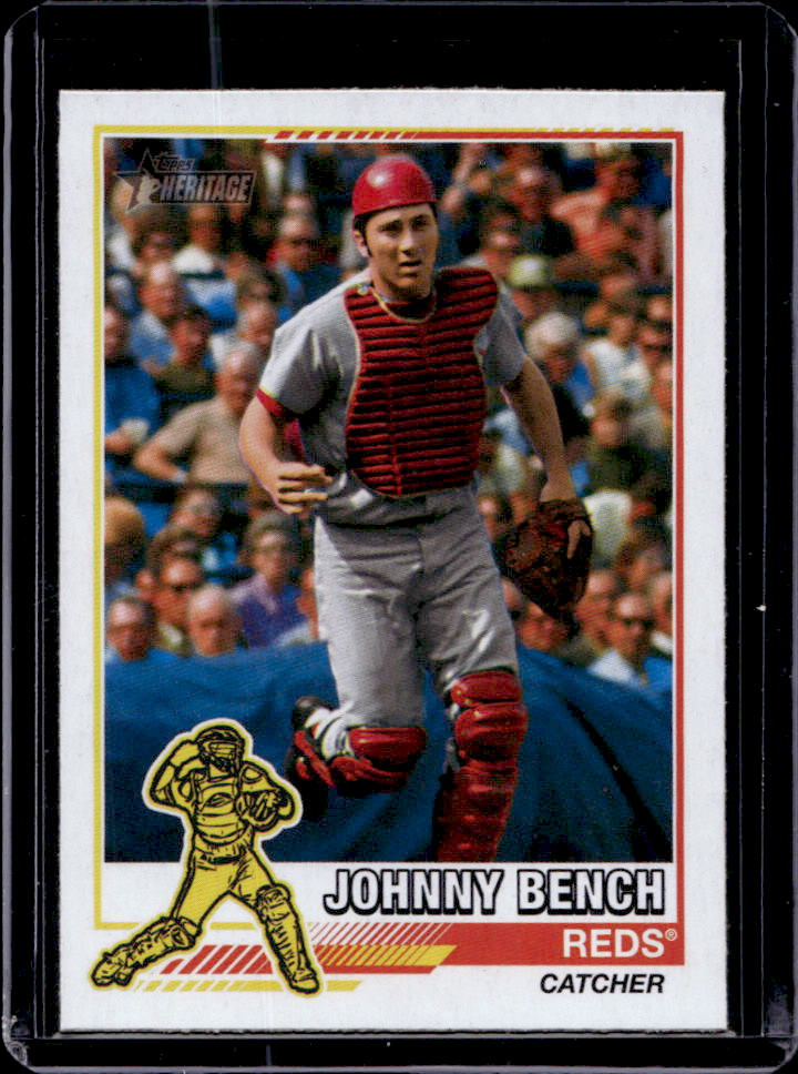 Johnny Bench 2025 Topps Heritage #76R-3 1976 Redefined Price Guide ...