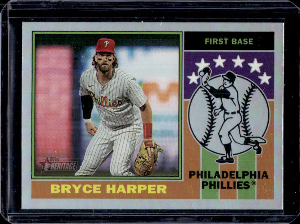 Bryce Harper 2025 Topps Heritage #76PI-2 1976 Player Icons ...
