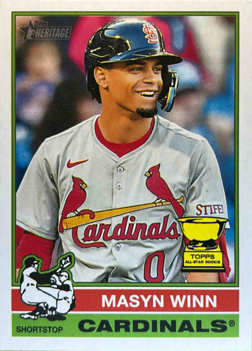 Masyn Winn 2025 Topps Heritage #103 Base Price Guide - Sports Card Investor