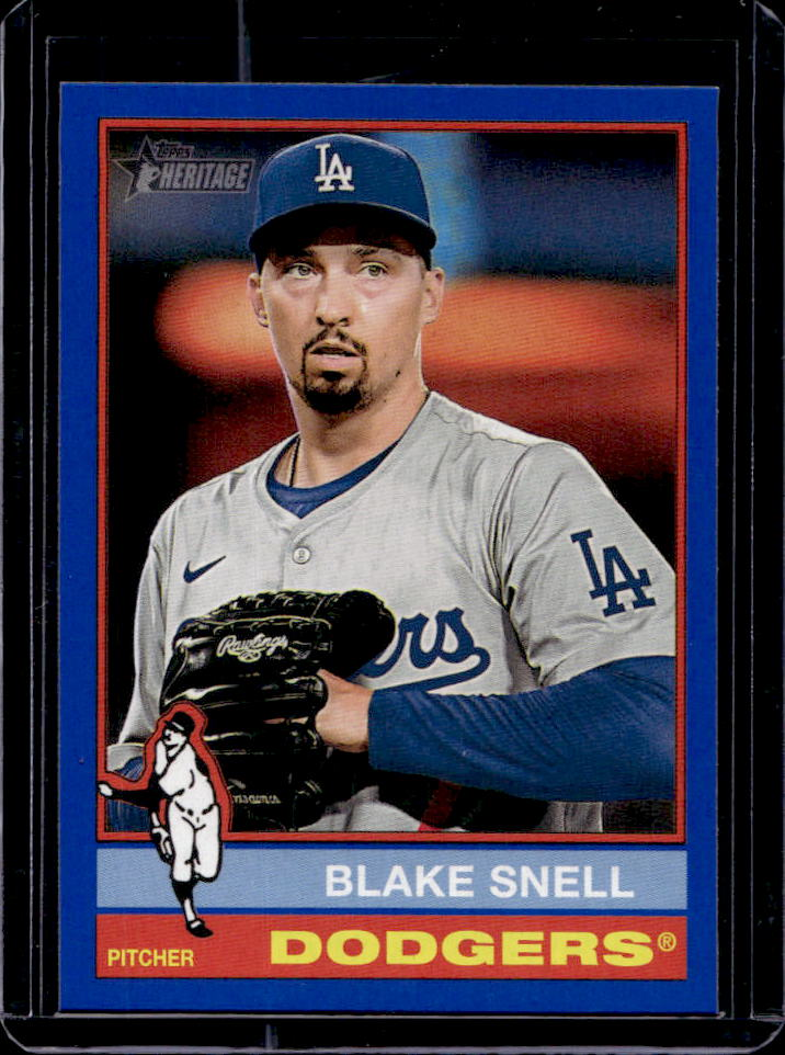 Blake Snell 2025 Topps Heritage #59 Dark Blue Border Price Guide ...