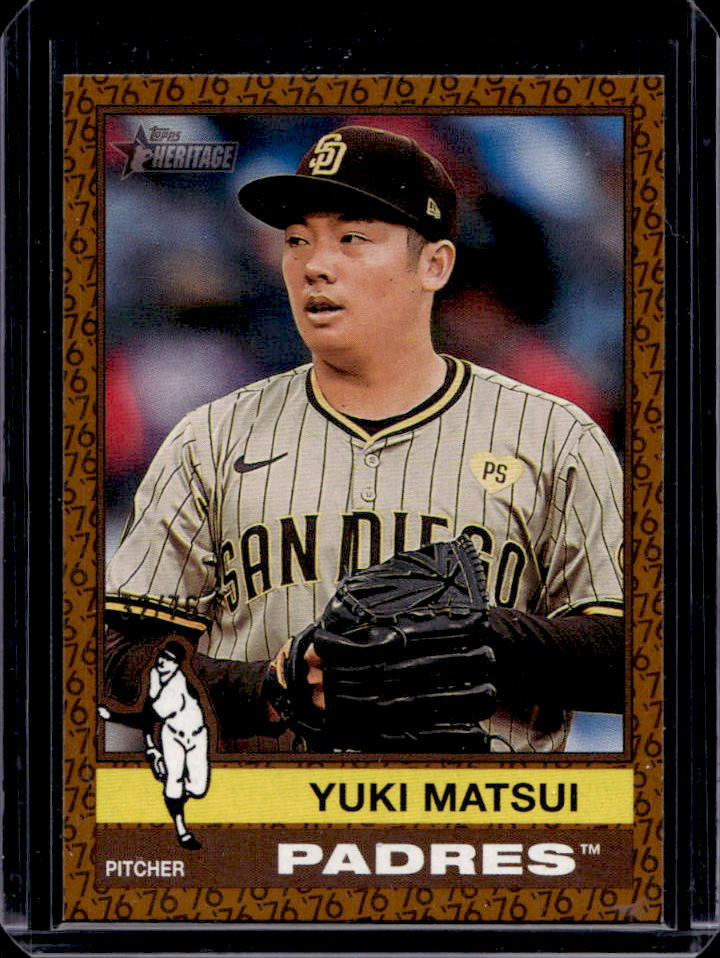 Yuki Matsui 2025 Topps Heritage #358 Color of the Year /76 Price Guide ...