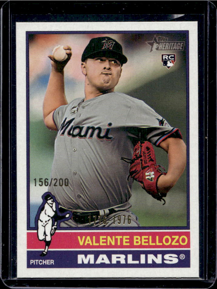 Valente Bellozo 2025 Topps Heritage #216 Bicentennial /200 Price Guide ...