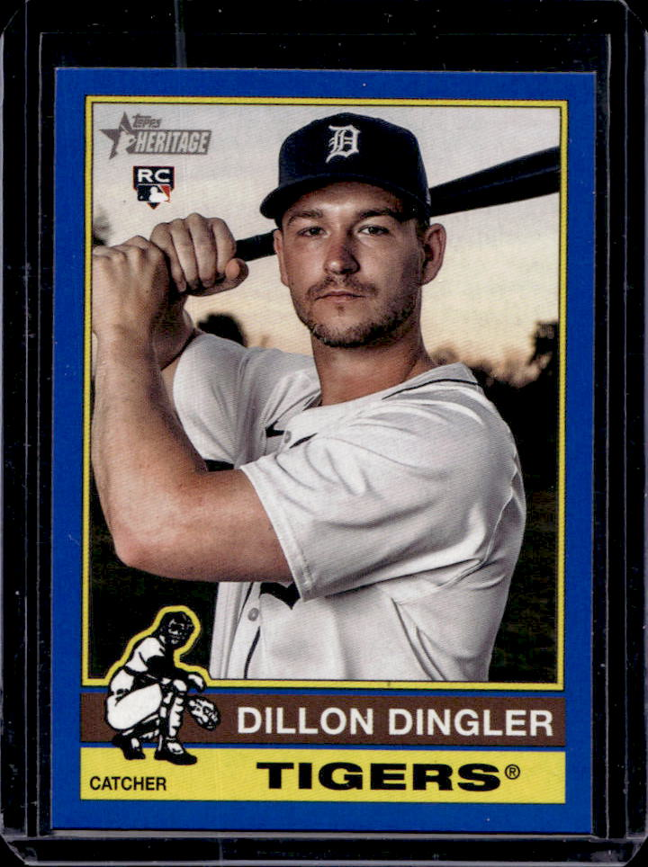 Dillon Dingler 2025 Topps Heritage #130 Dark Blue Border Price Guide ...