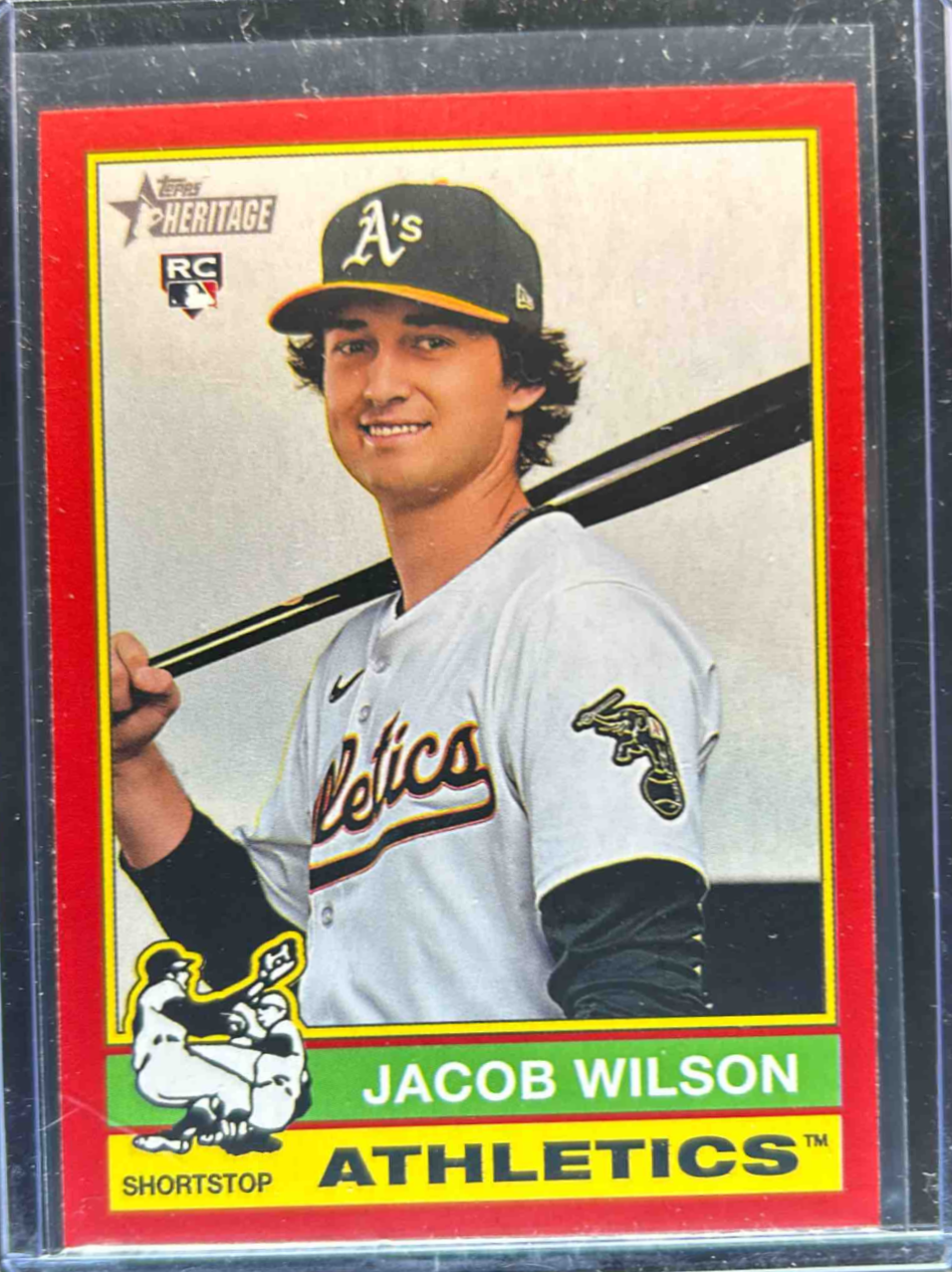 Jacob Wilson 2025 Topps Heritage #15 Red Border Price Guide - Sports ...