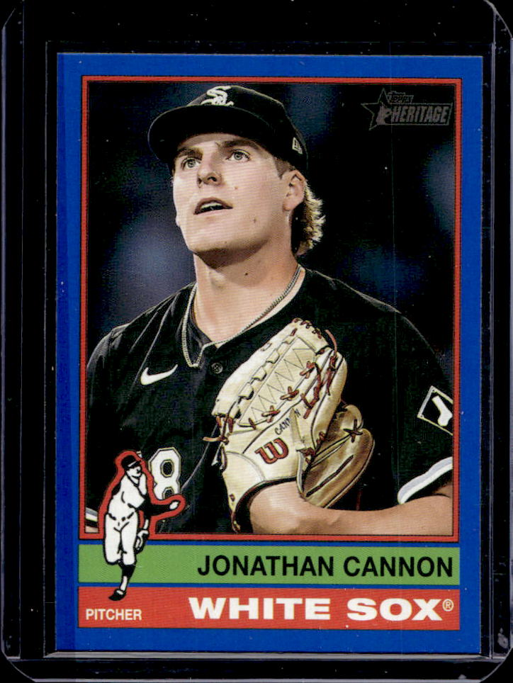 Jonathan Cannon 2025 Topps Heritage #323 Dark Blue Border Price Guide ...