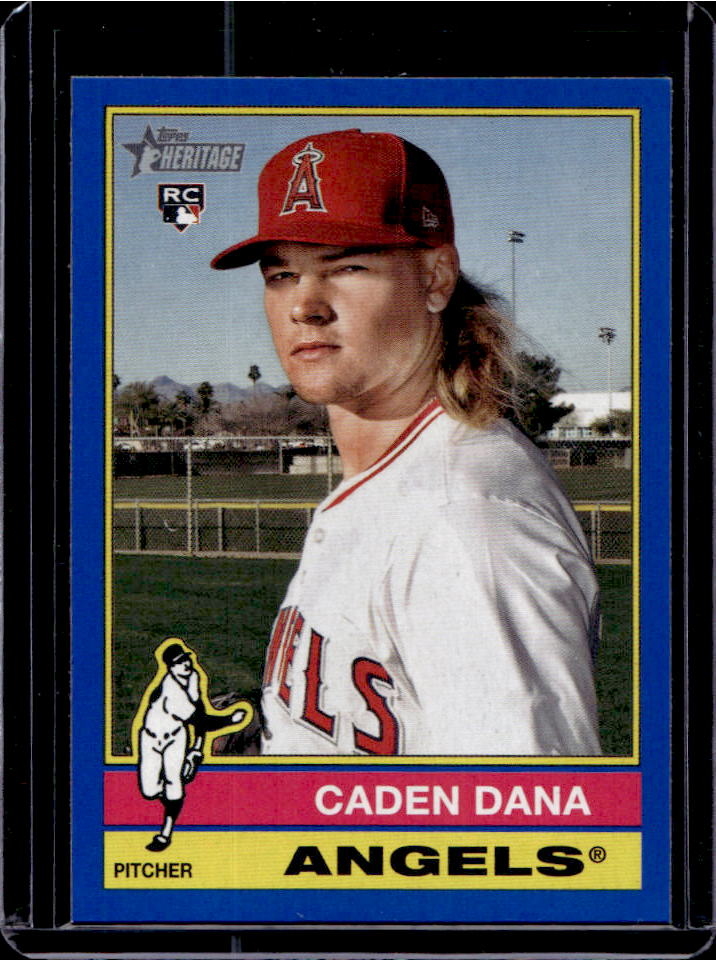 Caden Dana 2025 Topps Heritage #378 Dark Blue Border Price Guide ...
