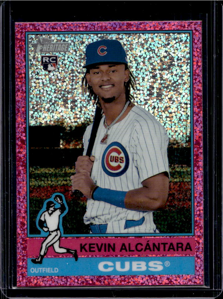 Kevin Alcantara 2025 Topps Heritage #353 Chrome - Pink Sparkle ...