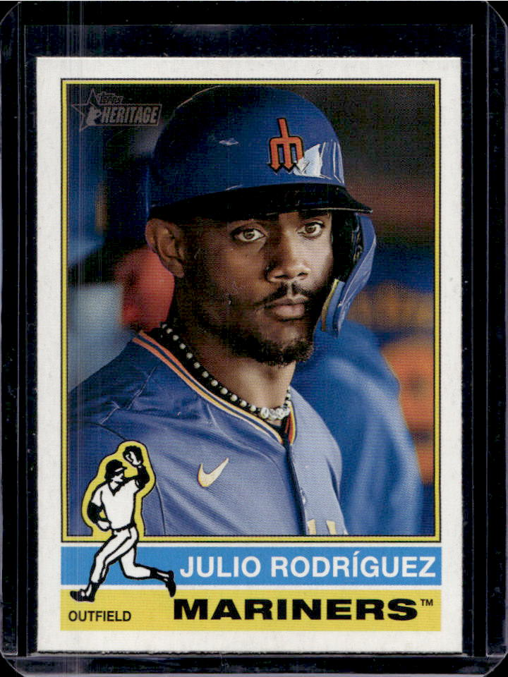 Julio Rodriguez 2025 Topps Heritage #369 Flipped Bat Variation Price ...