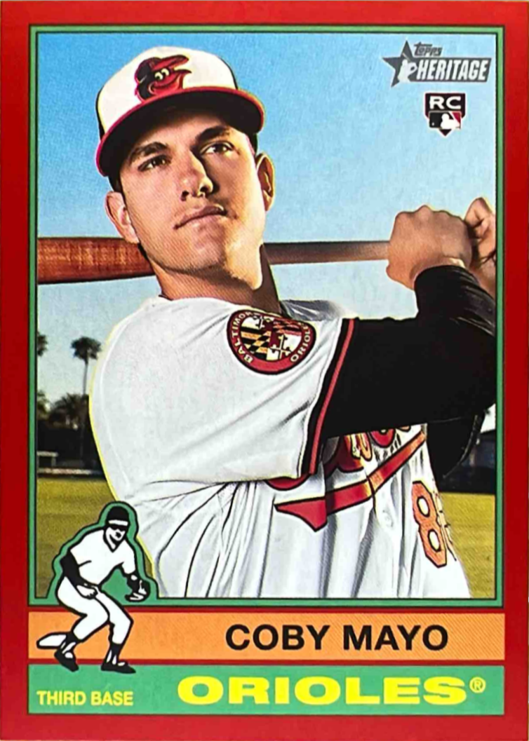 Coby Mayo 2025 Topps Heritage #340 Red Border Price Guide - Sports Card ...