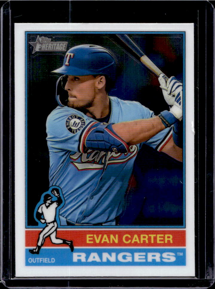Evan Carter 2025 Topps Heritage #496 Chrome Price Guide - Sports Card ...