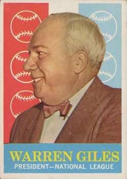 Warren Giles 1959 Topps #200b Base Price Guide - Sports Card Investor