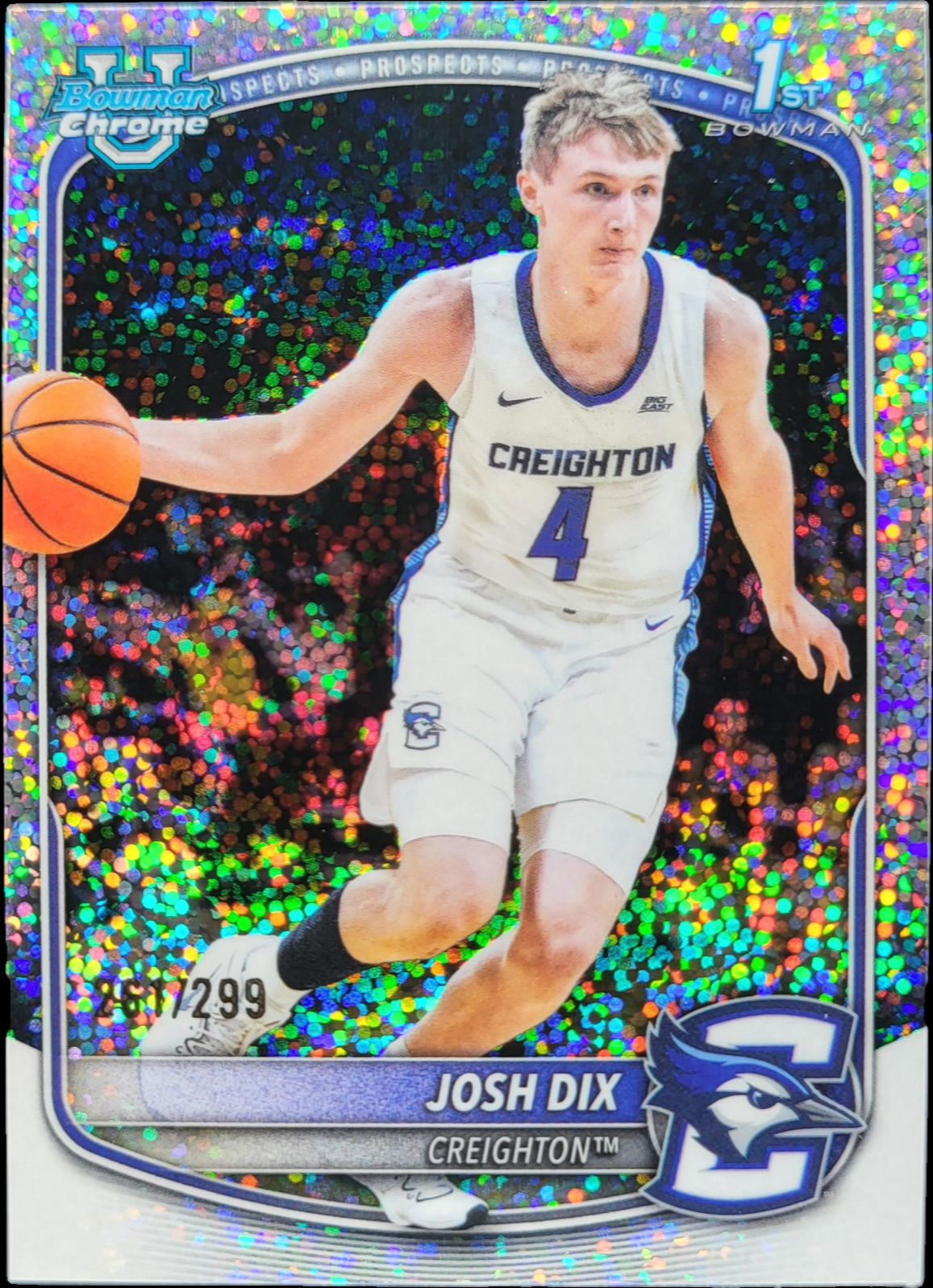 Josh Dix 2025 Bowman #BCP-17 Chrome Prospects - Speckle Refractor /299 ...