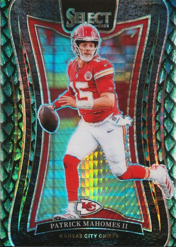 Patrick Mahomes II 2024 Select #388 Suite Level Dragon Scale /81 Price ...